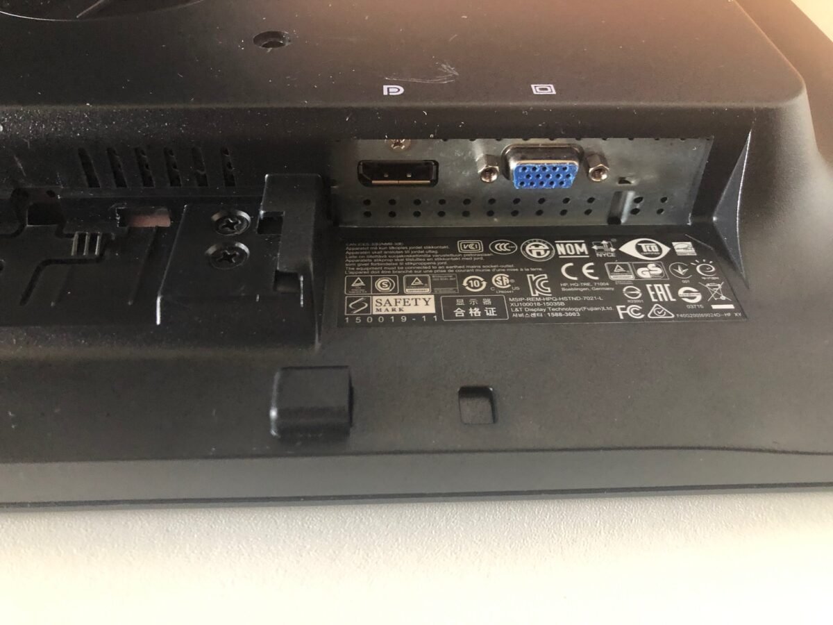 monitor screen HP P202 widescreen with led backlight 20inch – 2ndcorner ...